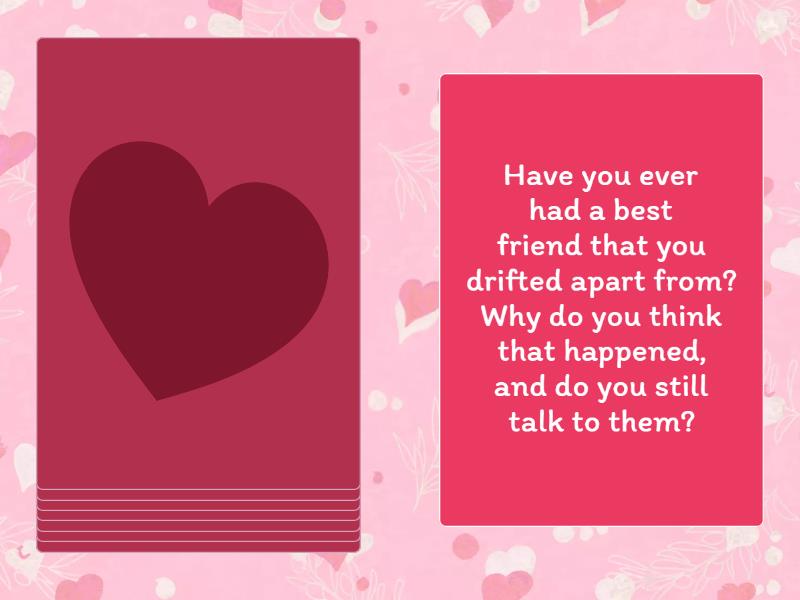 Speaking - Friendship - Speaking cards