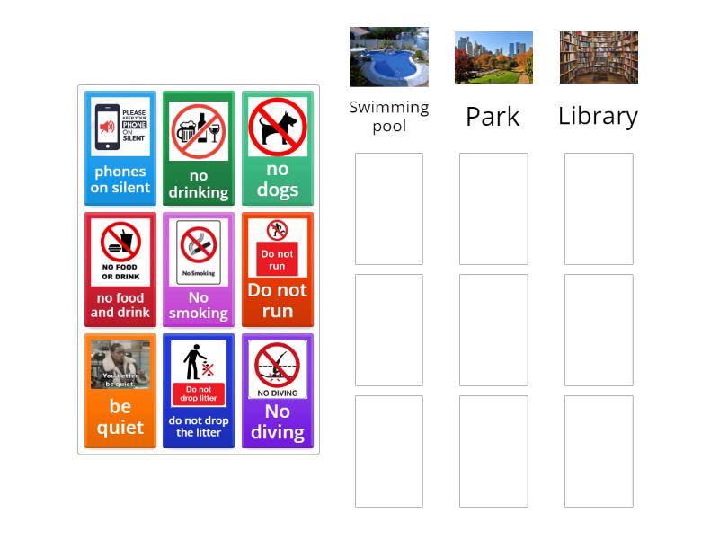 Signs - Group sort