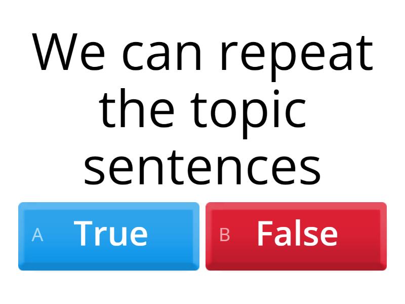Writing Task 1 True or False - Quiz