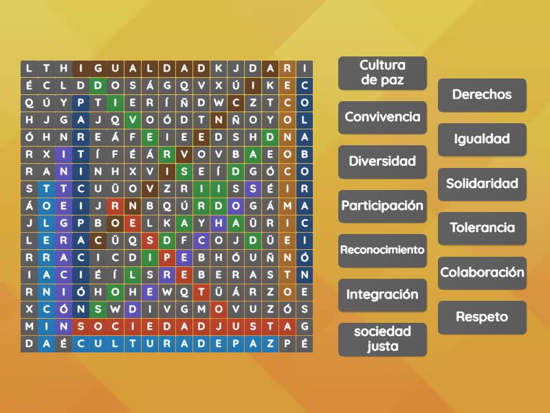 Explorando la Inclusión a Través de las Letras - Wordsearch