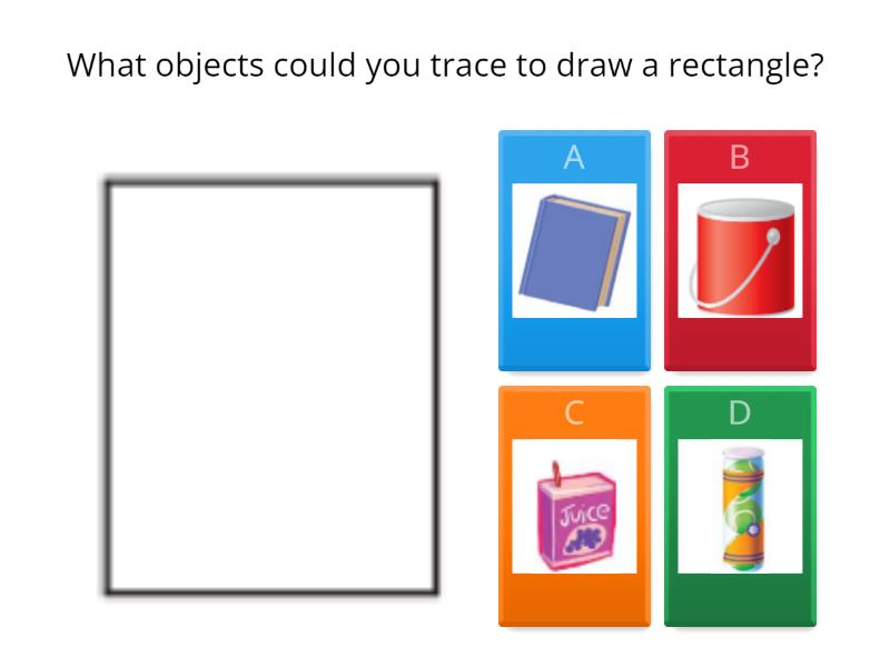 What 2D shapes do you see in the 3D shape? - Cuestionario