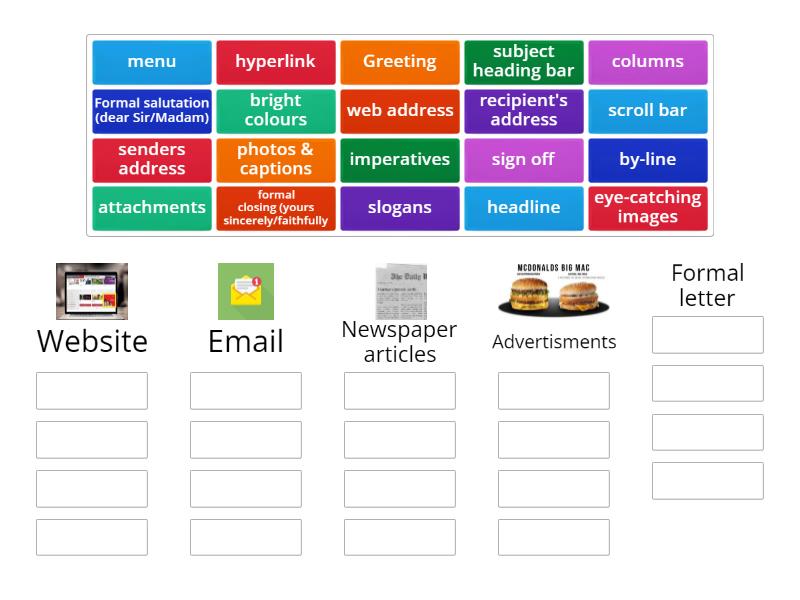 Text features - Group sort