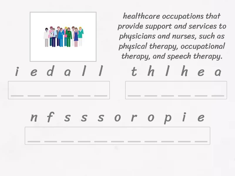Allied Health Professions - Anagram