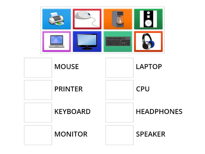 COMPUTER PARTS - Match up