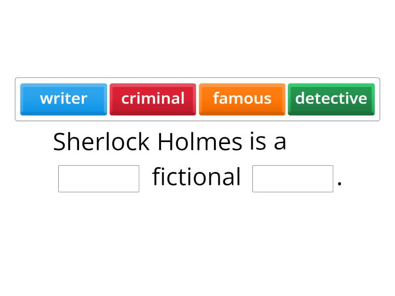 Sherlock Holmes - Missing word