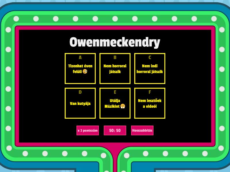 Manu owen fan - Gameshow quiz