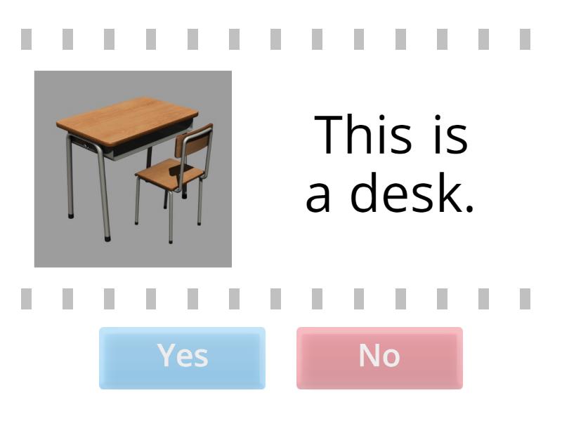 Spotlight 5 Classroom objects - True or false