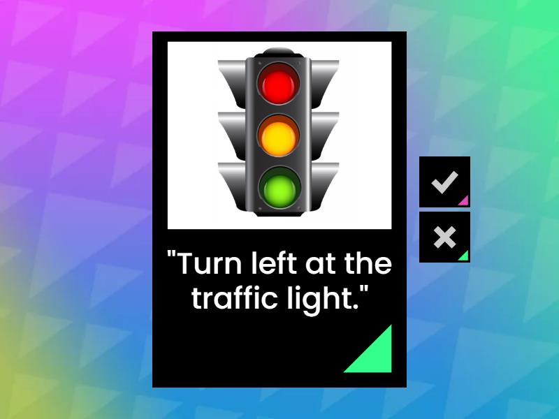 V.B Asking for directions A2 level - Flash cards