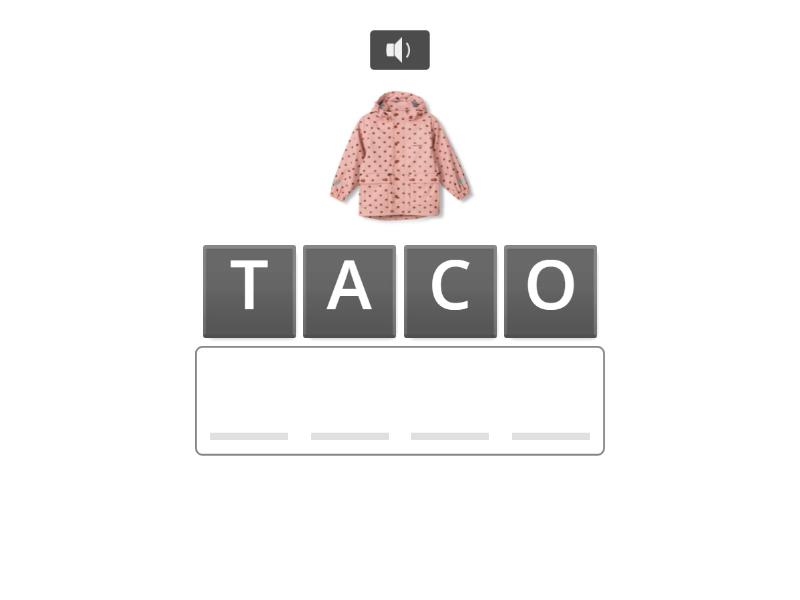 FROGGY GETS DRESSED - CLOTHES VOCABULARY - Anagram