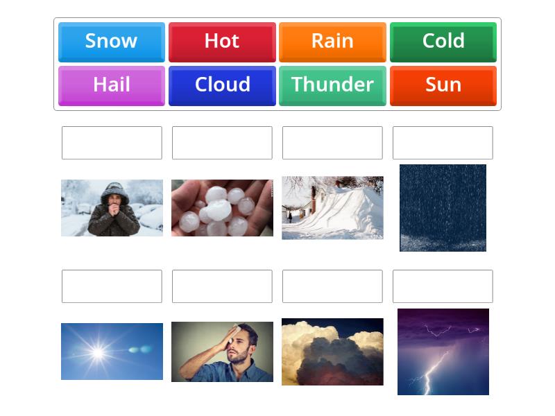 The weather - Match up