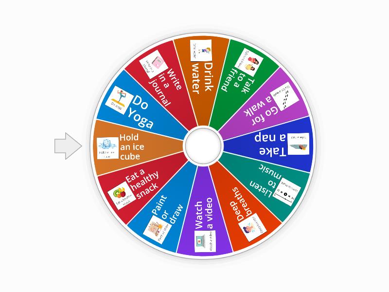 Coping skills - Spin the wheel