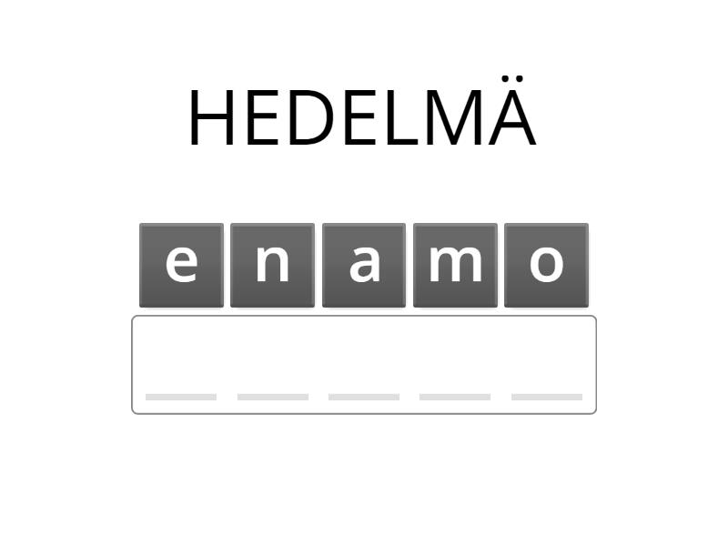 RUOKA JA JUOMA - Anagram
