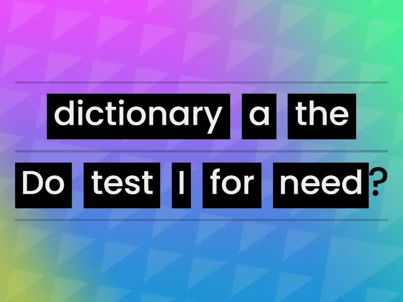 Do-Does (Questions) - Unjumble