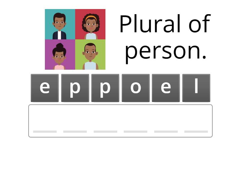 SIngular and Plural Nouns. Básico - Anagrama