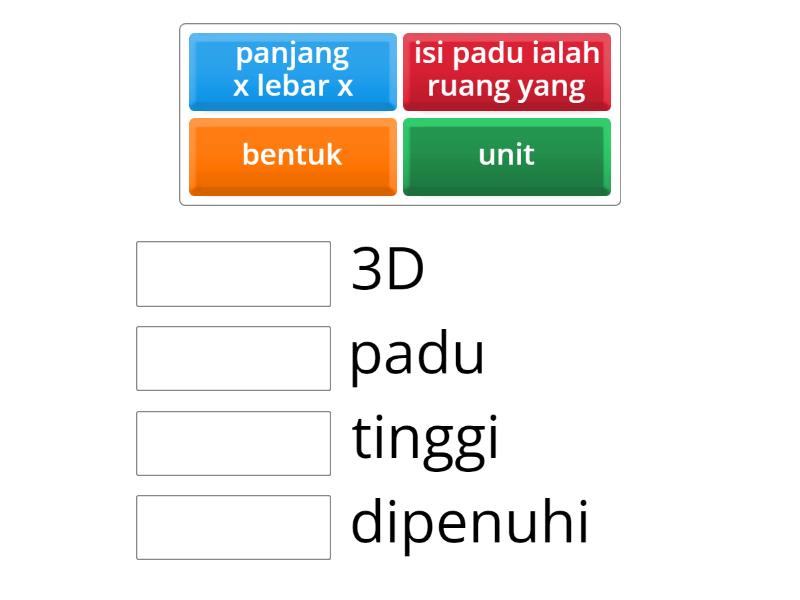 ISI PADU T4 - Match up