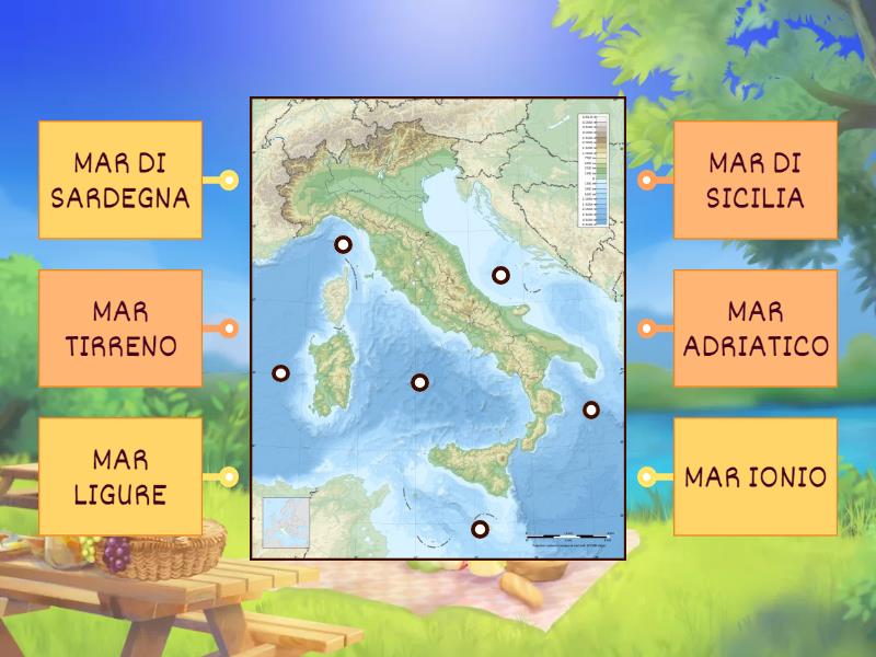 MARI ITALIANI - Labelled diagram
