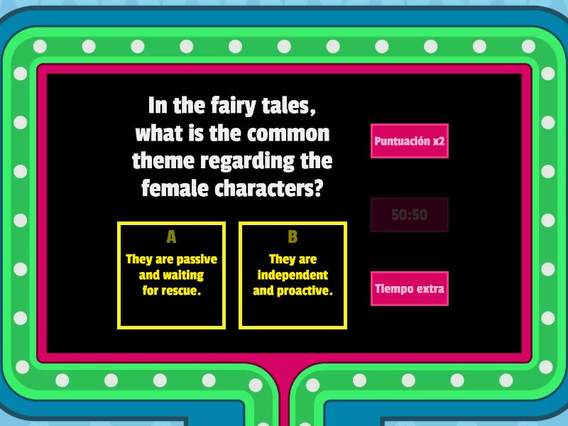 Fairy tale quizz - Gameshow quiz