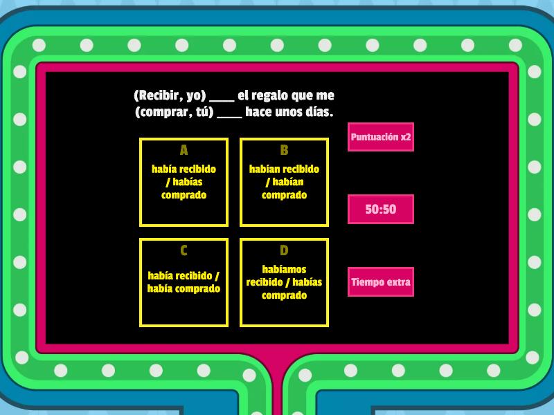 El Pluscuamperfecto - Gameshow quiz