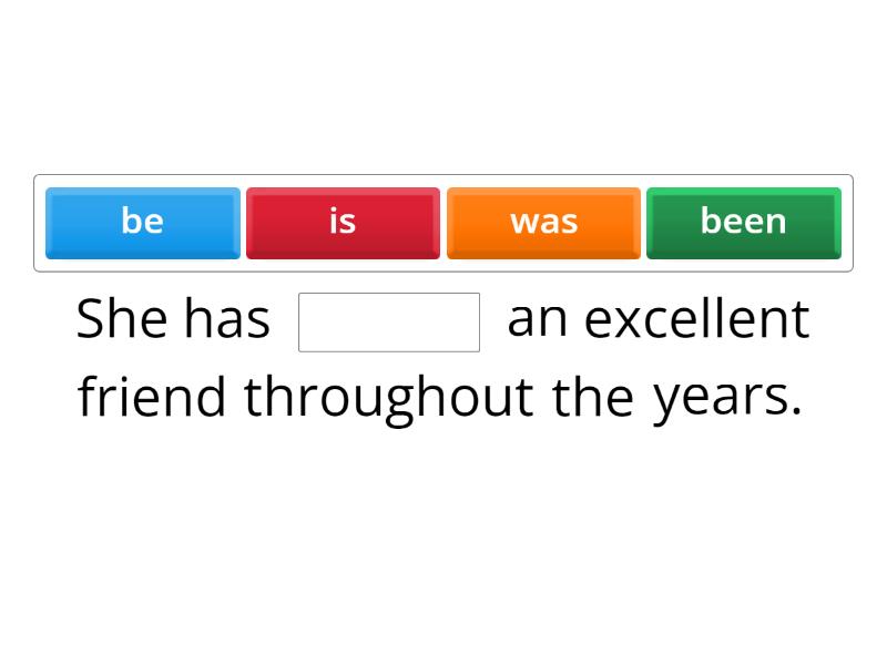 PAST PARTICIPLES - Complete the sentence