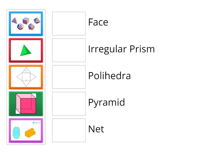 Replacement Math Geometry Terms - Vocab - Match up