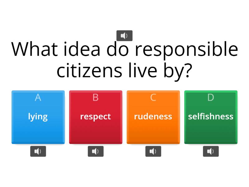 Responsible Citizens - Quiz