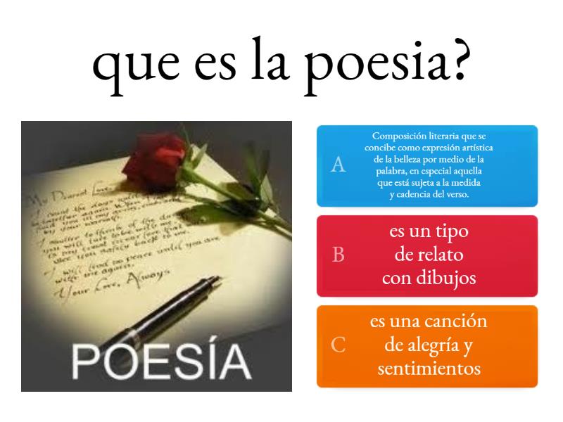poesia - Cuestionario