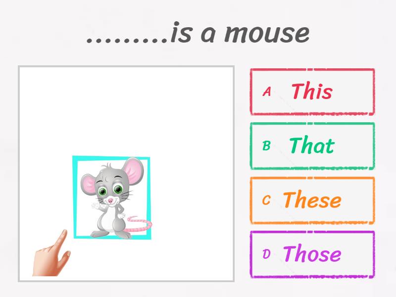Demonstrative pronouns - Quiz