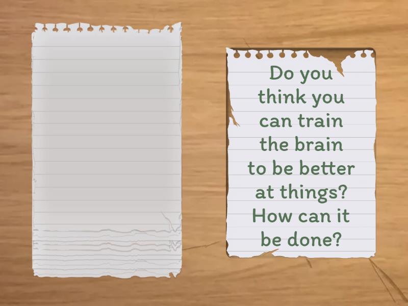The brain - Speaking cards