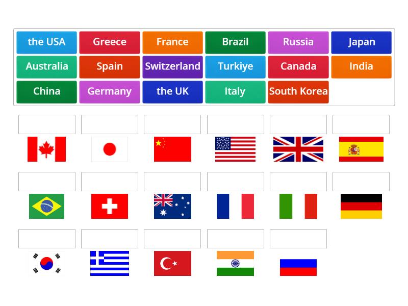 Countries - Match up