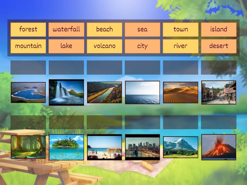 Go Getter 2. Unit 4. Geographical features - Match up