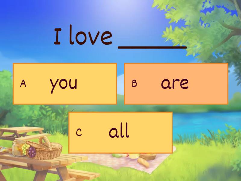 JOLLY PHONICS 41 YELLOW. Tricky words yellow group - Cuestionario