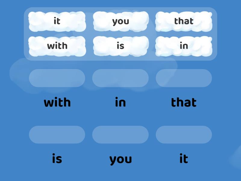 Sight Words - Set 2 - - Match up