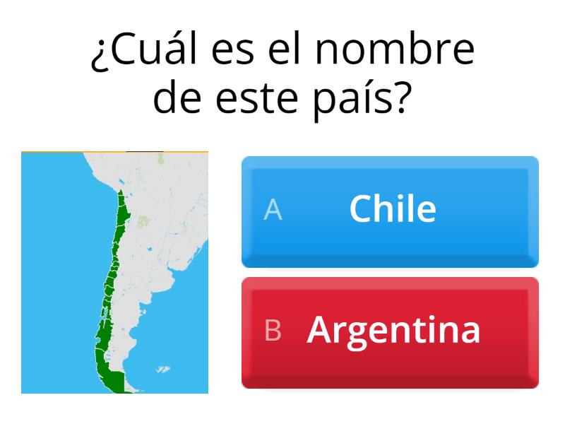 Ubicar Chile en el mapa - Quiz