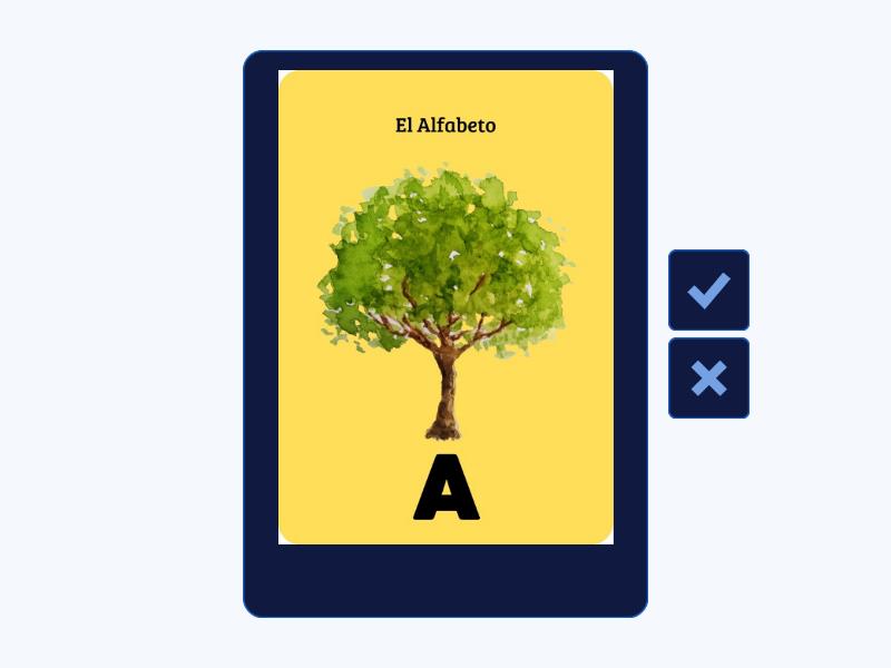 El alfabeto (Beginner) - Flash cards