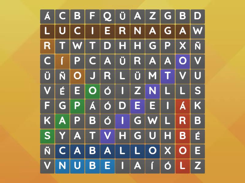 "LOS SUEÑOS DEL SAPO" - Sopa de letras