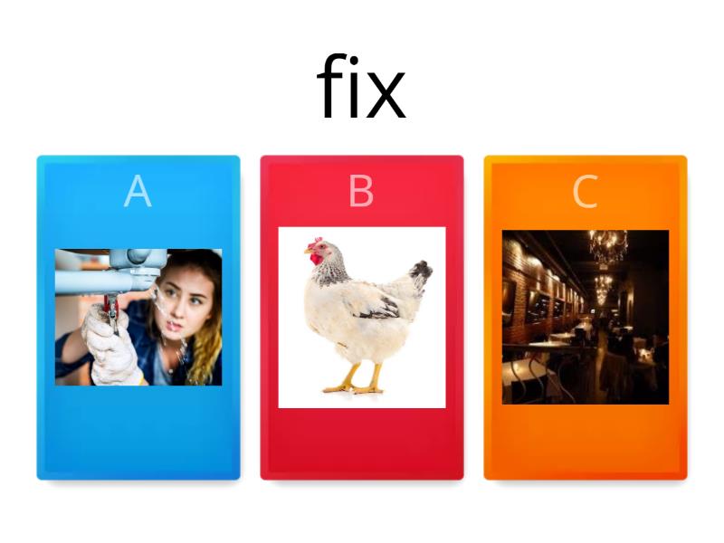 Wordwall: CVC /i/ Words #1 - Quiz