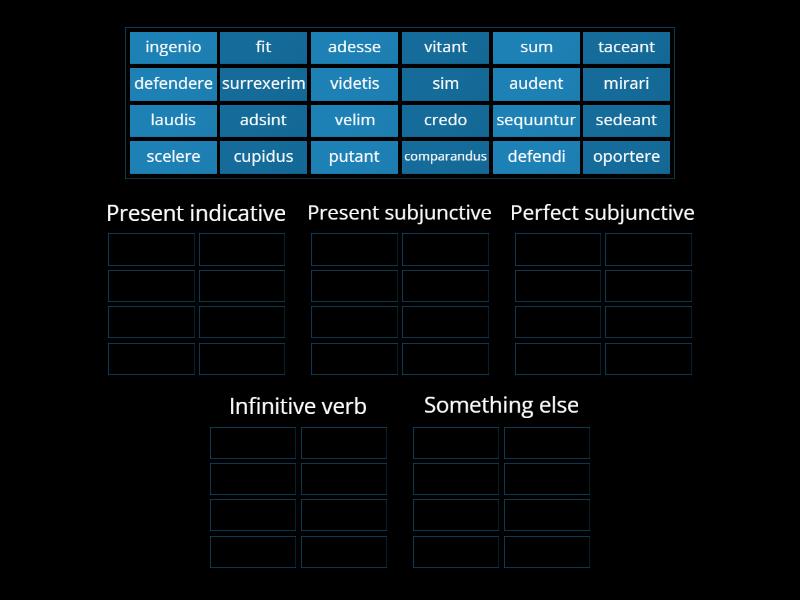 Latin Beyond GCSE - Ex 4.13 (AS comp) - Group sort