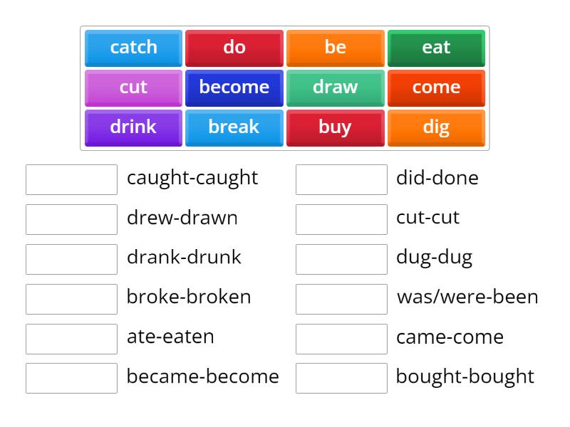 Irregular verbs - Match up
