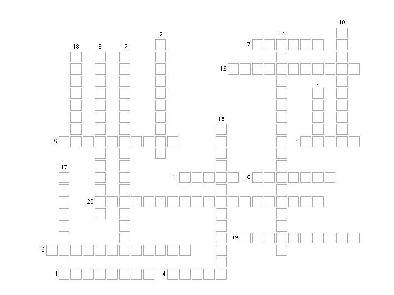 TTS Kingdom Fungi - Crossword