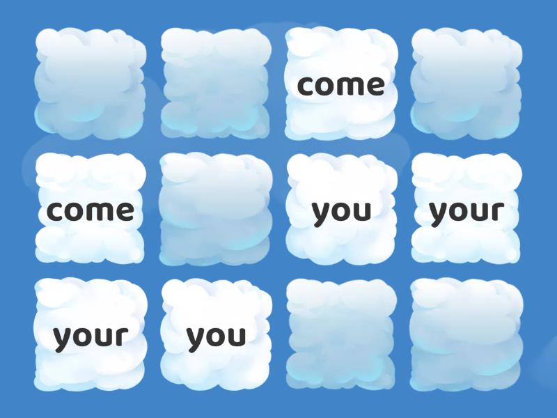 Tricky words 1-20 - Matching pairs