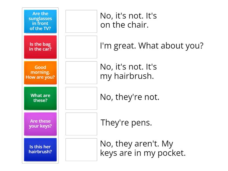 Intro Units 1- 2 part 1 - Match up