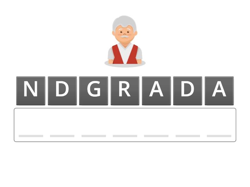 1st grade - Family members - Anagrama