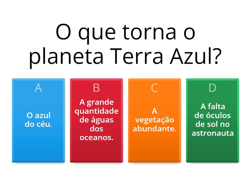 O planeta Terra - Quiz