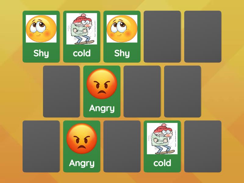 Feelings and emotions - Matching pairs