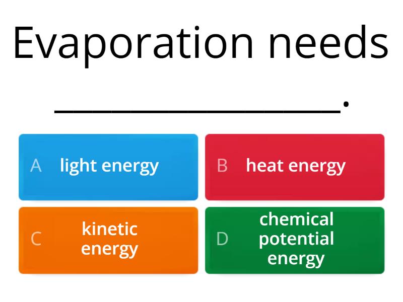 Summative Assessment preparation Unit 8 Forms and uses of energy - Quiz