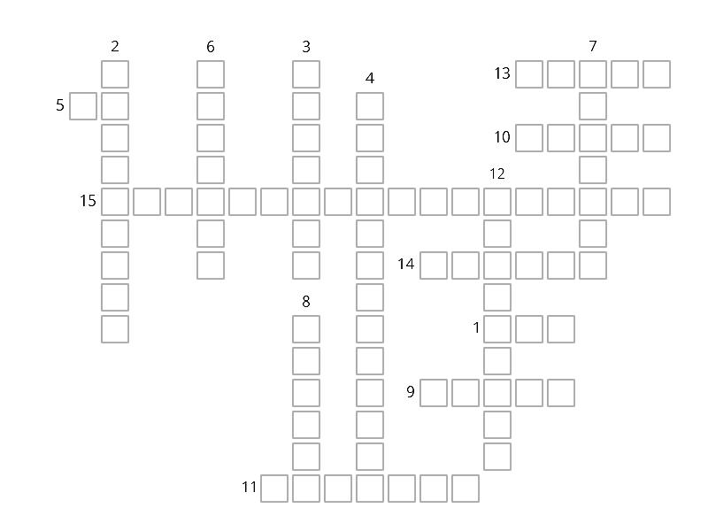 GMF 3 UNIT 1 SCHOOL SUBJECTS - Crossword