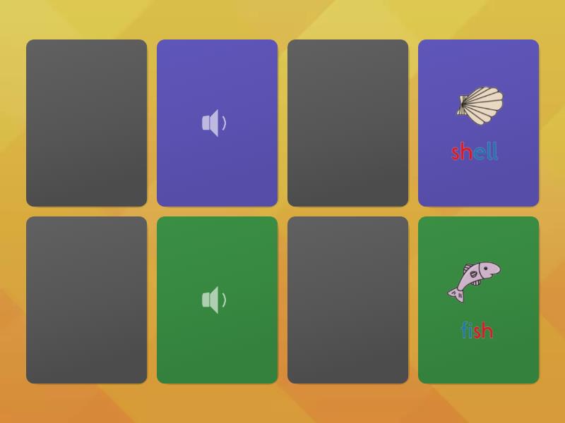 Letterland Reading_2.1 (sh) - Matching pairs