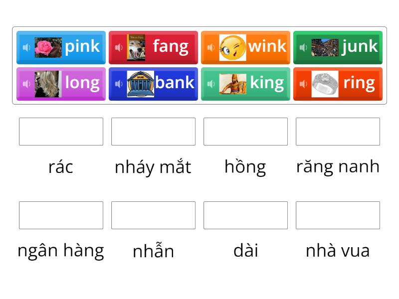 Phonics Ink- Ing - Match up