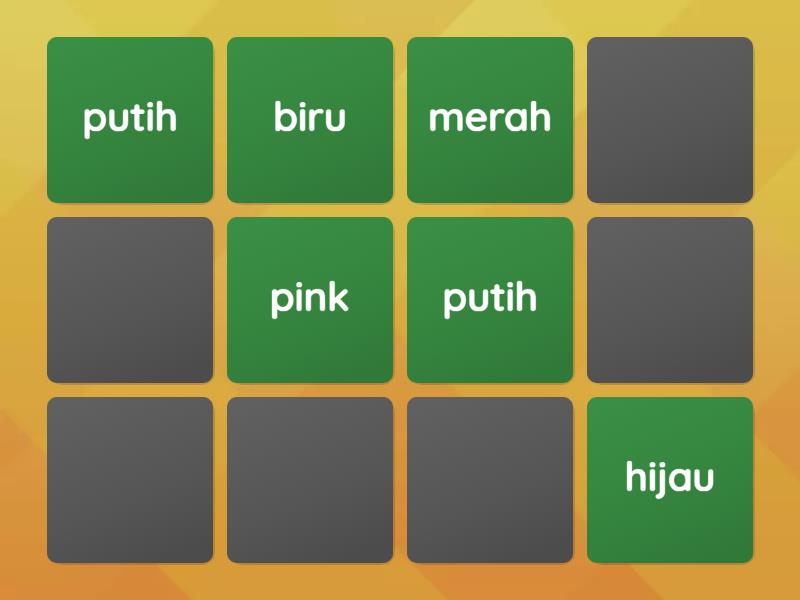 mencocokkan warna - Matching pairs