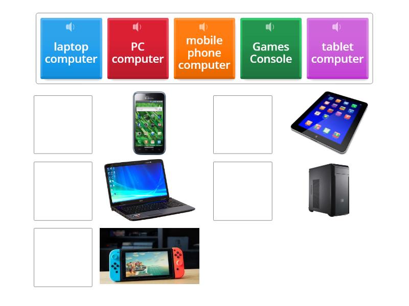 These are all computers - Match up